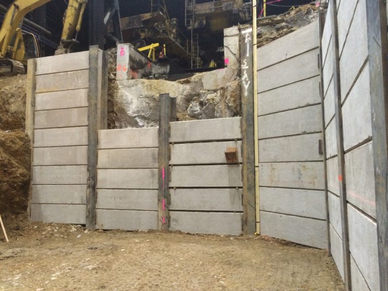 Soldier Pile and Lagging Wall - Coastal Drilling East